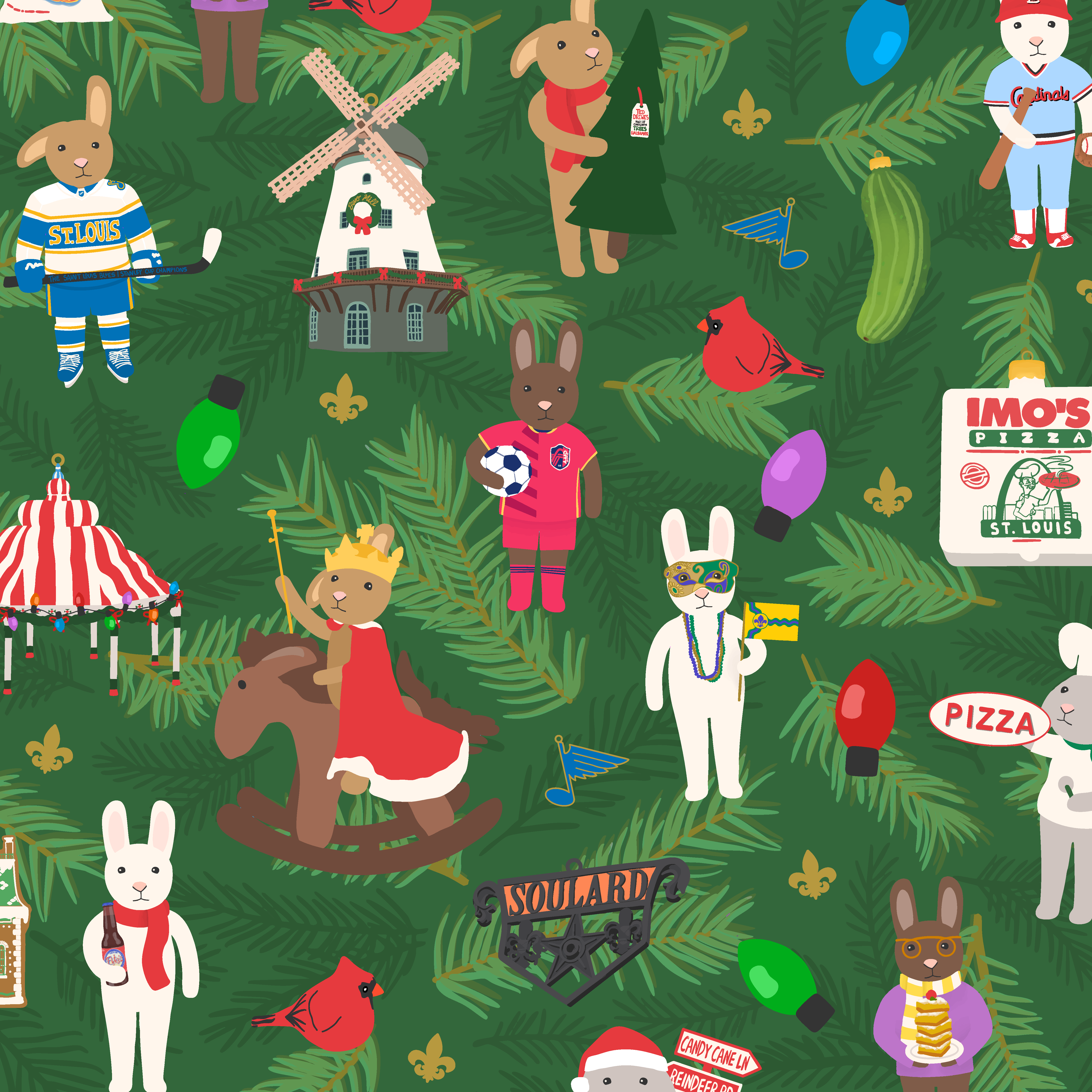 Hoppin' Around the Christmas Tree: A Saint Louis Collection – Clem & Co.